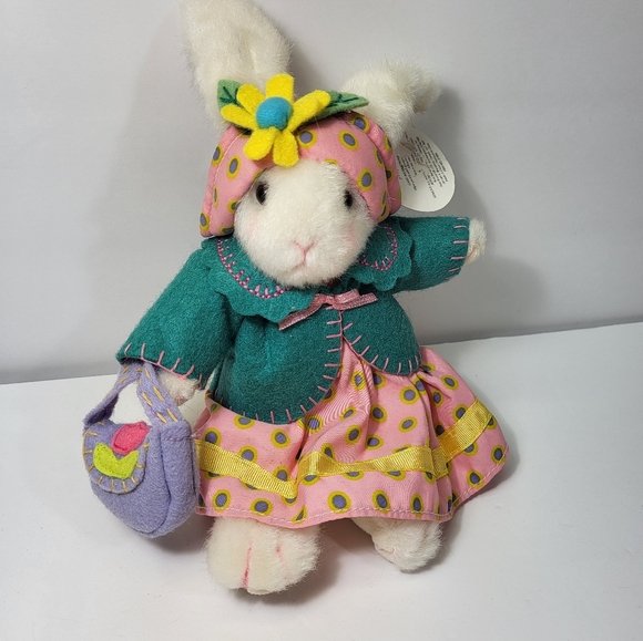 Russ Berrie | Holiday | Cute Vtg Russ Berrie Bunny Rabbit Puffy 9 Plush ...
